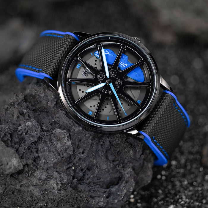 HMN BRZ Performance - Spinning Subaru Wheel Watch for Men – HMNWatch